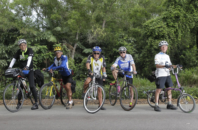 Senior cyclists off to trace historic route to Singapore | C3A